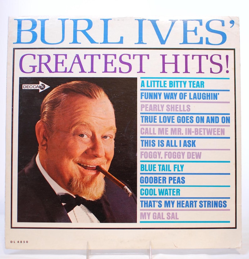 Burl Ives "greatest Hits", Vinyl Album, VG Condition+, 1967 - Etsy