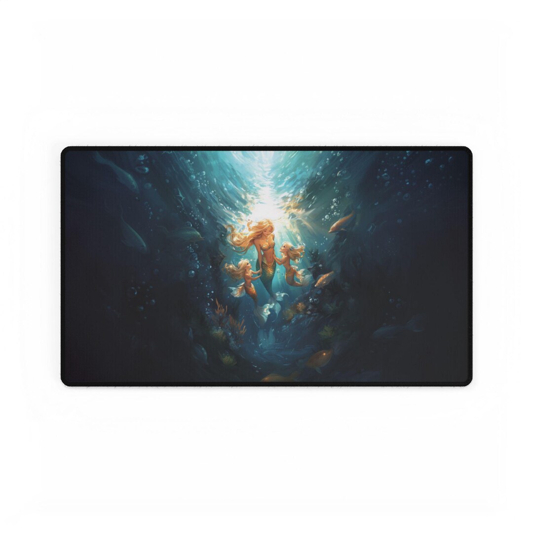 Blond Mermaid Mother Daughter Playmat, Suitable for Lorcana and Other ...