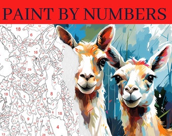 Village Paint by Number Kit, Landscape Painting Kit, Adult Color by ...