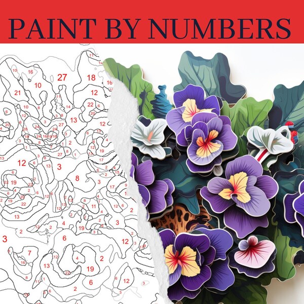 African Paint by Number Kit Adult - Etsy