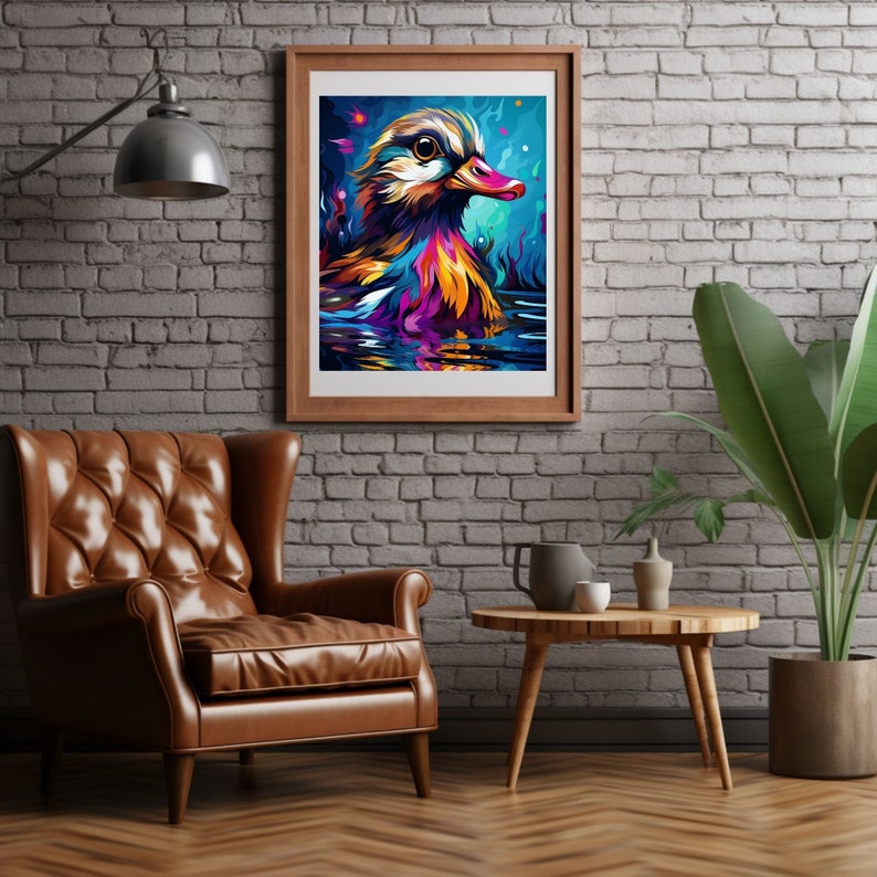 Duck Paint by Number Kit Animal Painting Kit Adult Color by - Etsy