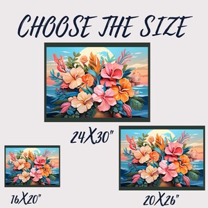 Floral Paint by Number, Flower Painting Kit, Adult Color by Number, DIY ...