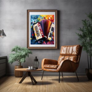 Accordion Paint by Number Kit, DIY Musical Art, Numbered Painting Set ...