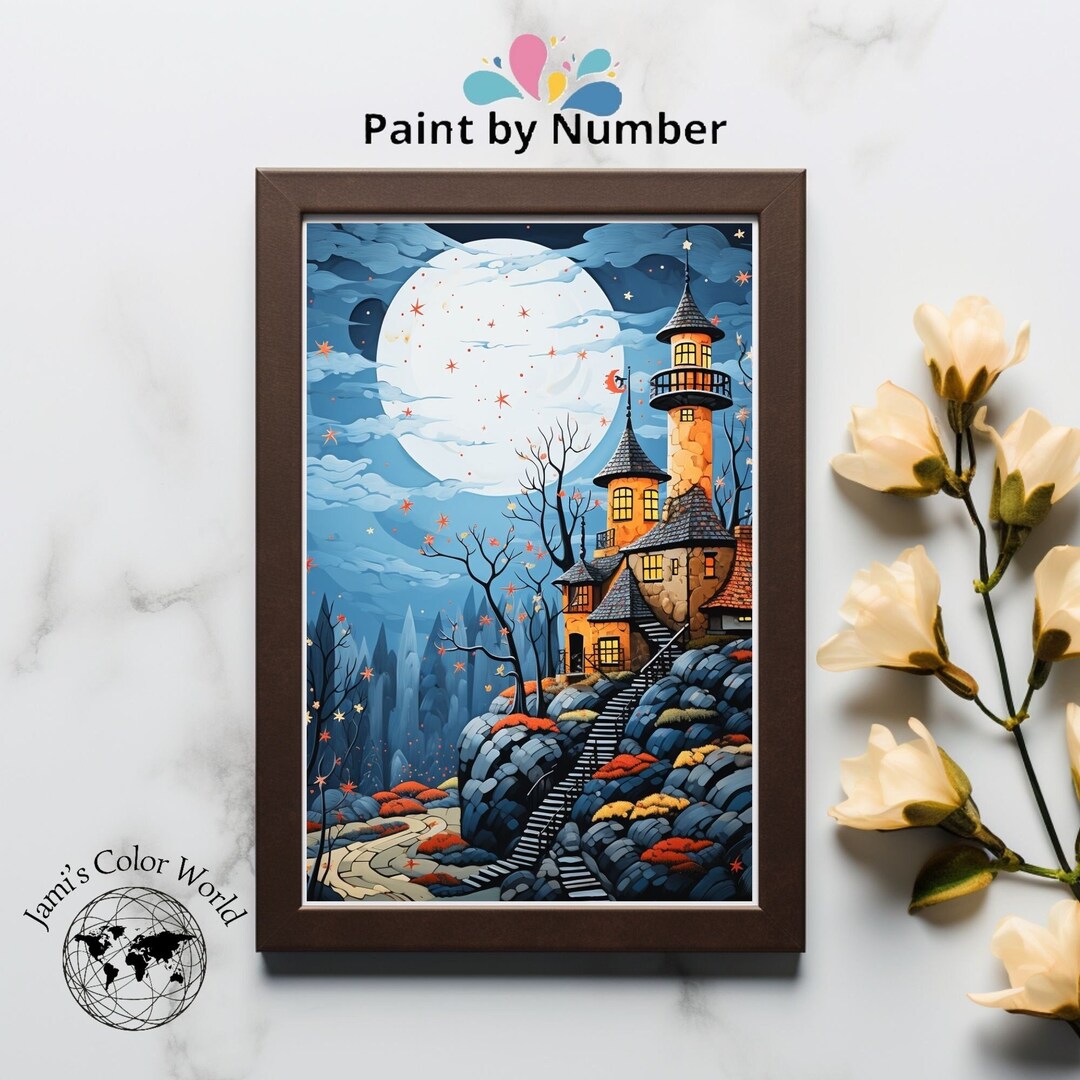 Fantasy Paint by Number Kit, Painting Kit, Adult Color by Number, DIY ...