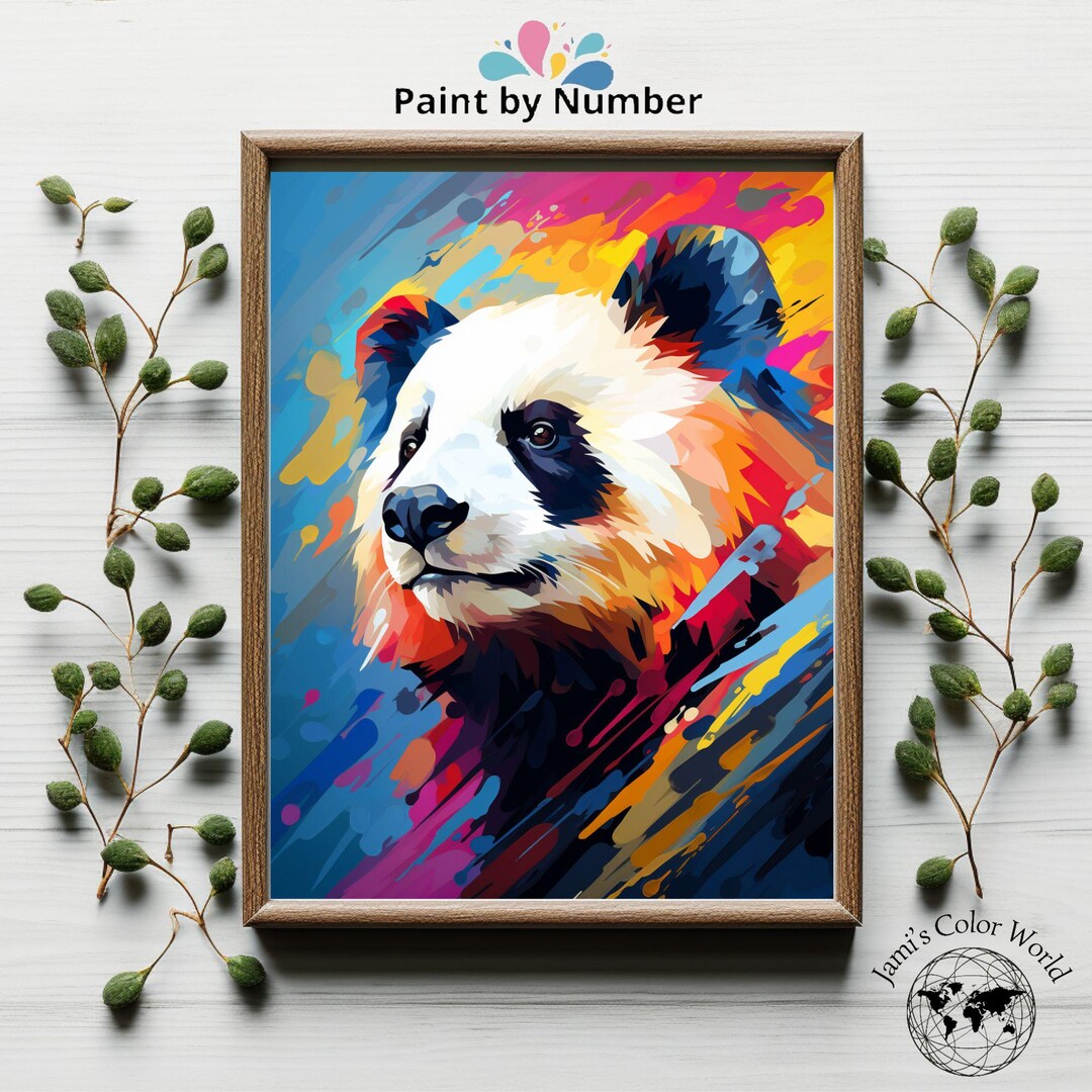 Paint by Number for Adult, Panda Color by Number, DIY Painting, Animal ...