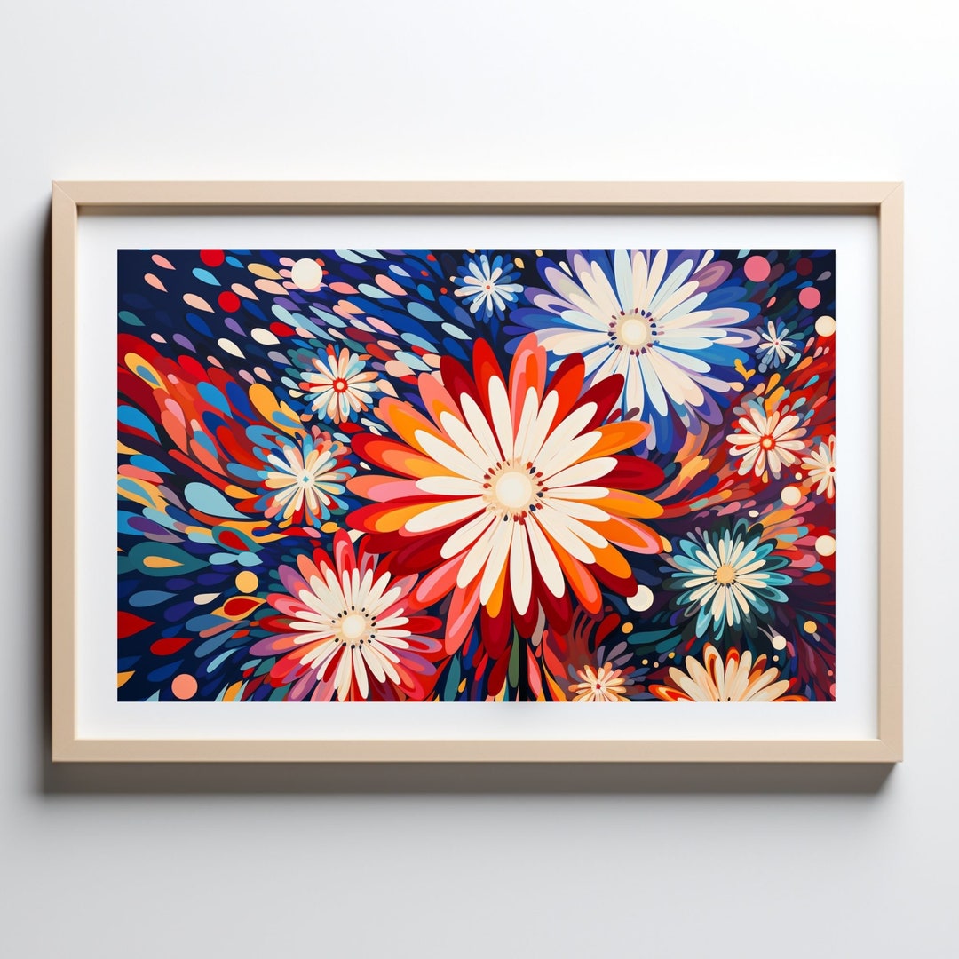 Floral Paint by Number Kit, DIY Flower Painting for Adults, Relaxing ...