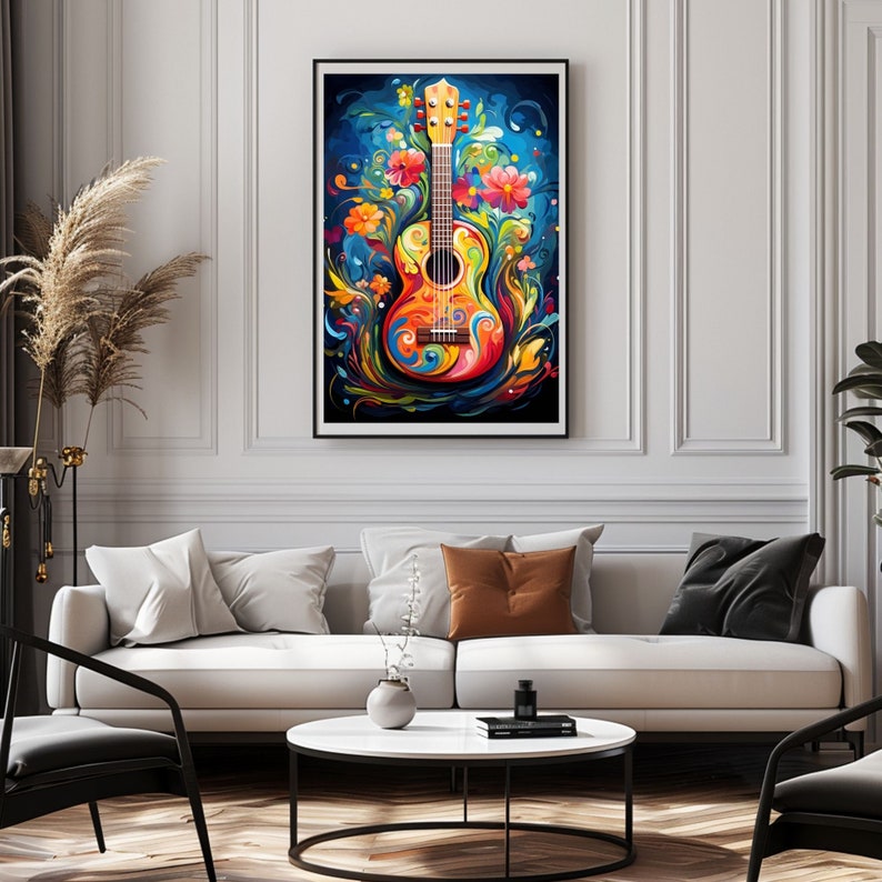 Ukulele Paint by Number Kit, DIY Musical Art, Numbered Painting Set for ...