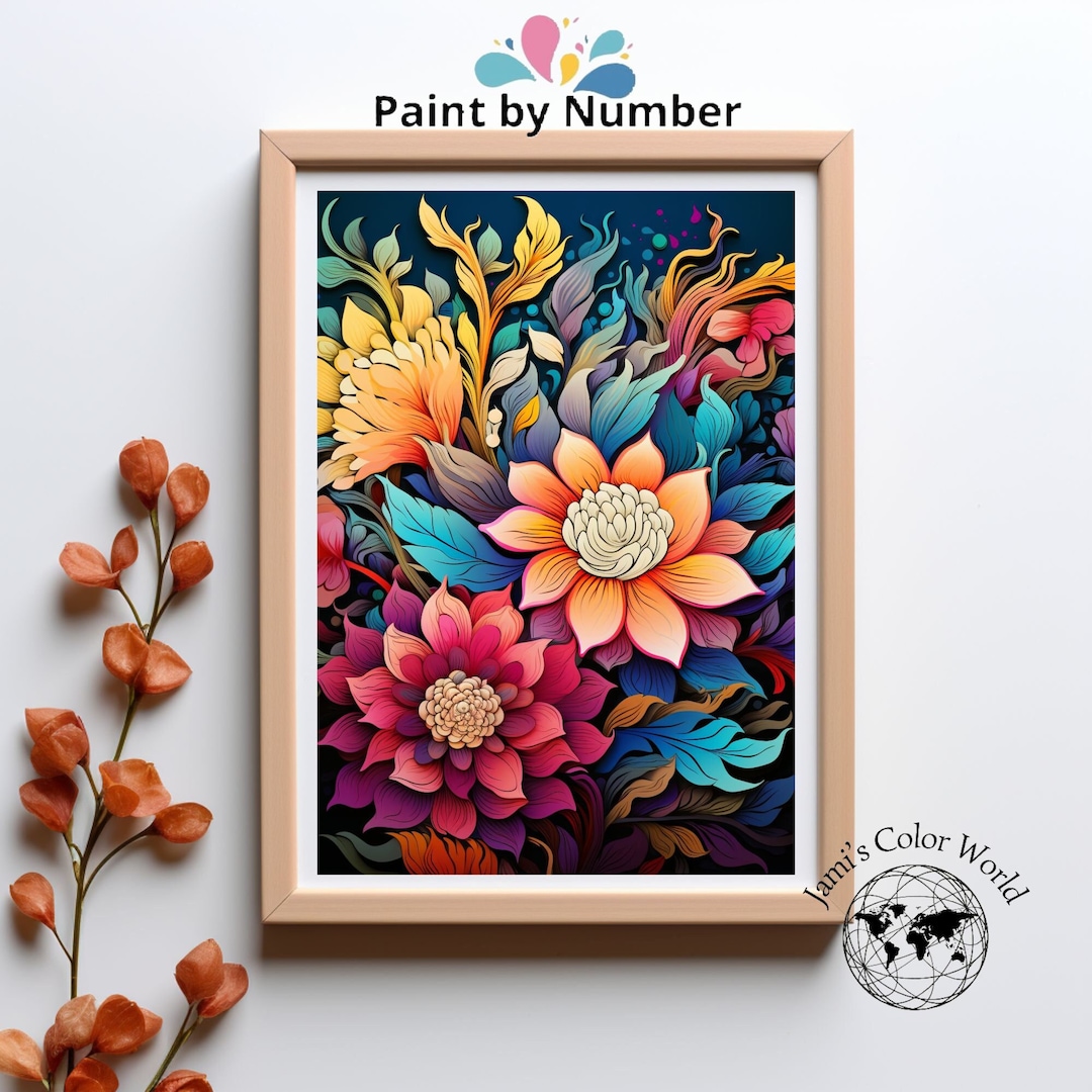 Paint by Number for Adult, Mandala Painting Kit, Acrylic Paint Set ...
