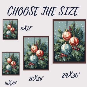 Christmas Paint by Number Kit, Colorful Christmas Baubles, Easy DIY ...