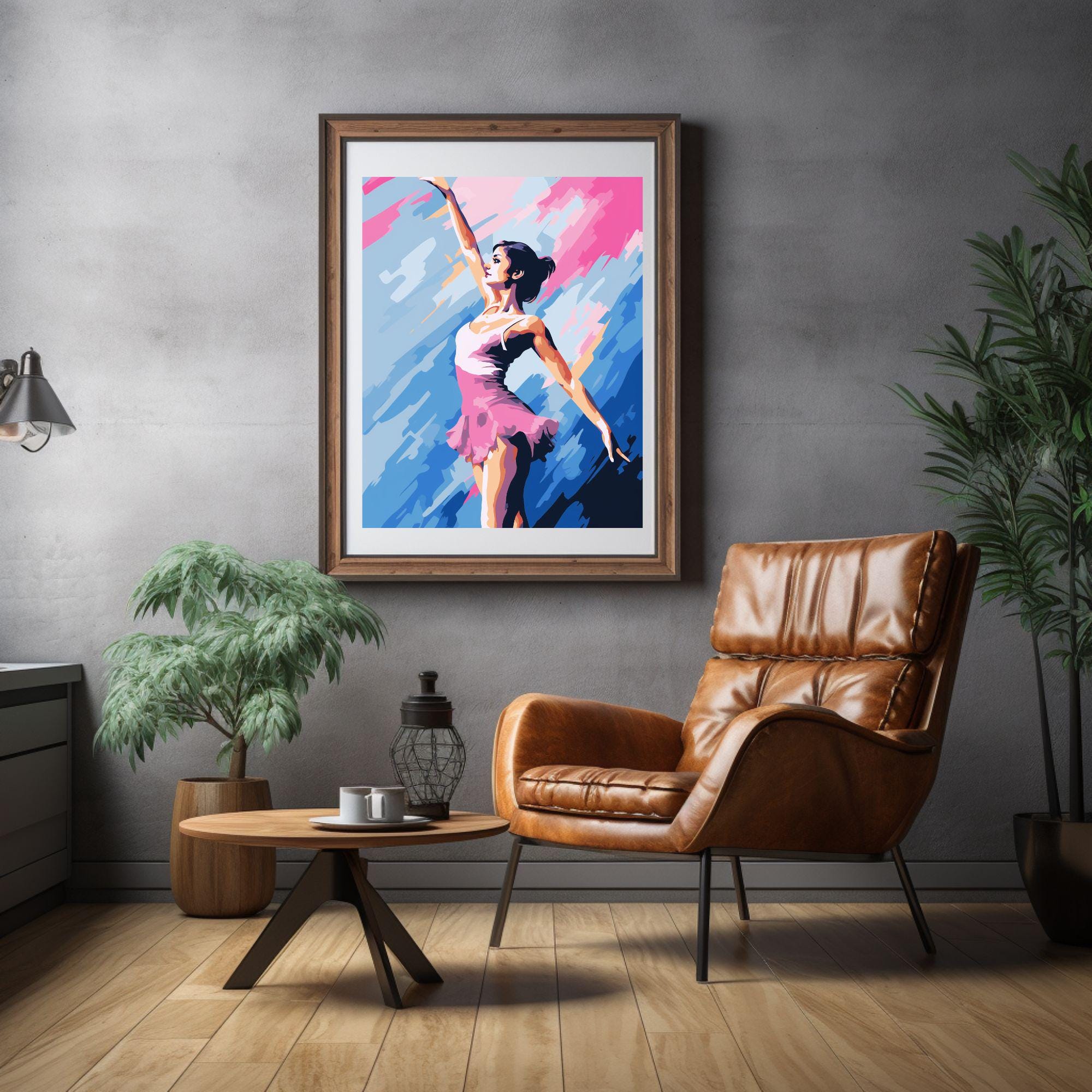 Dancer Paint by Number Kit, Sport Painting Kit, Adult Color by Number ...