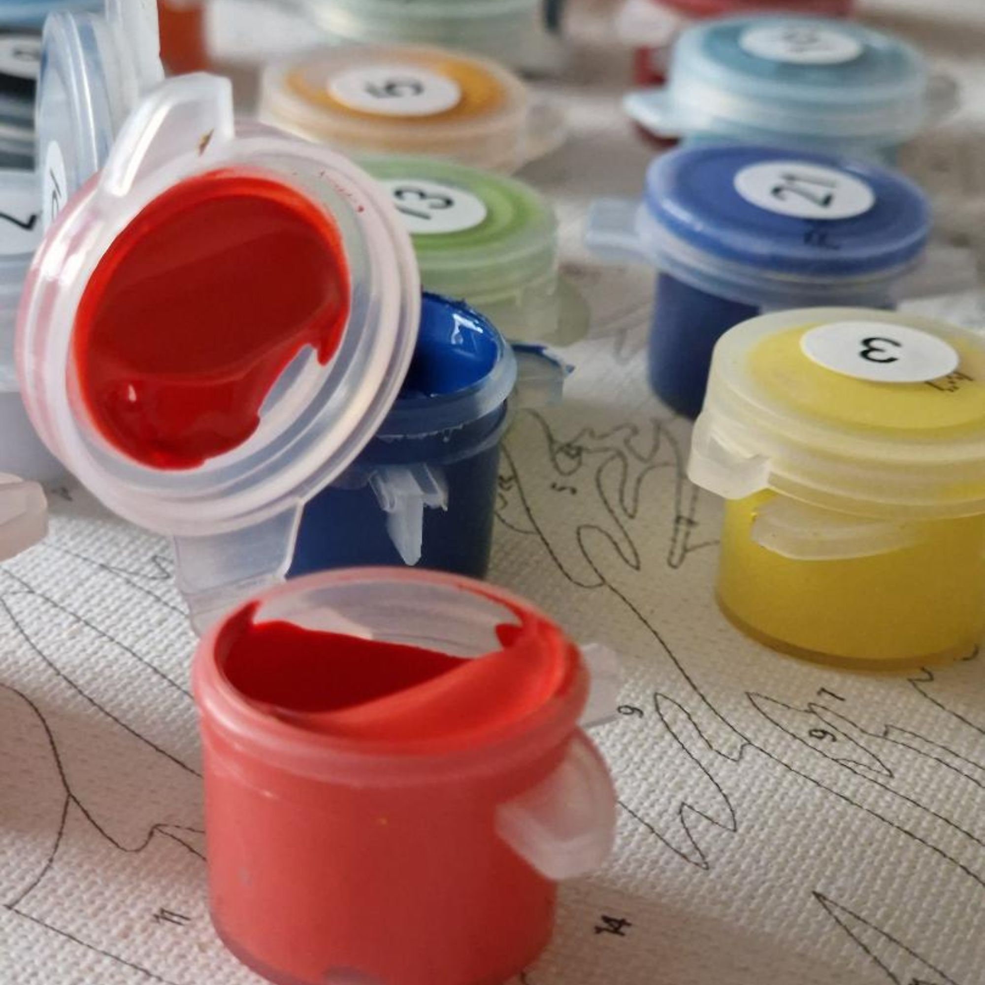 Christmas Paint by Number Kit, Colorful Christmas Baubles, Easy DIY ...