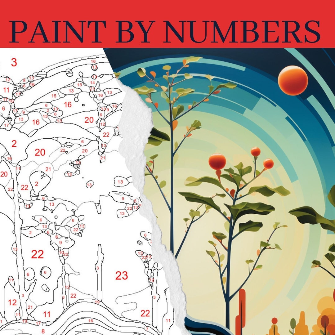 Floral Paint by Number, Flower Painting Kit, Adult Color by Number, DIY ...