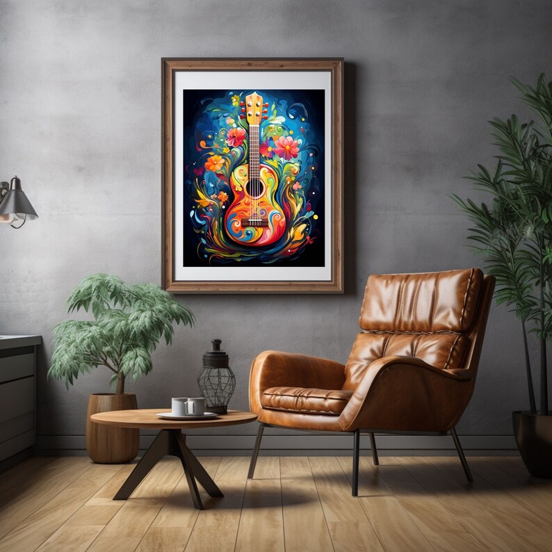 Ukulele Paint by Number Kit, DIY Musical Art, Numbered Painting Set for ...