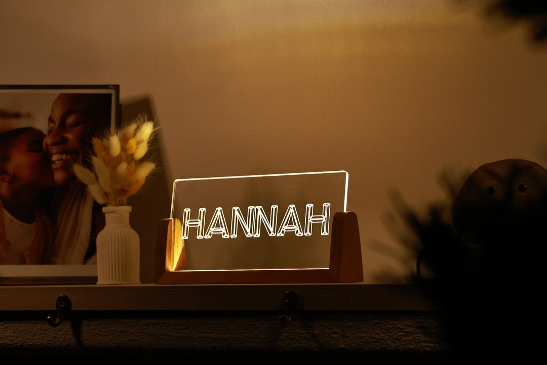 Personalised Gift With Name Custom Night Light for Christmas - Etsy