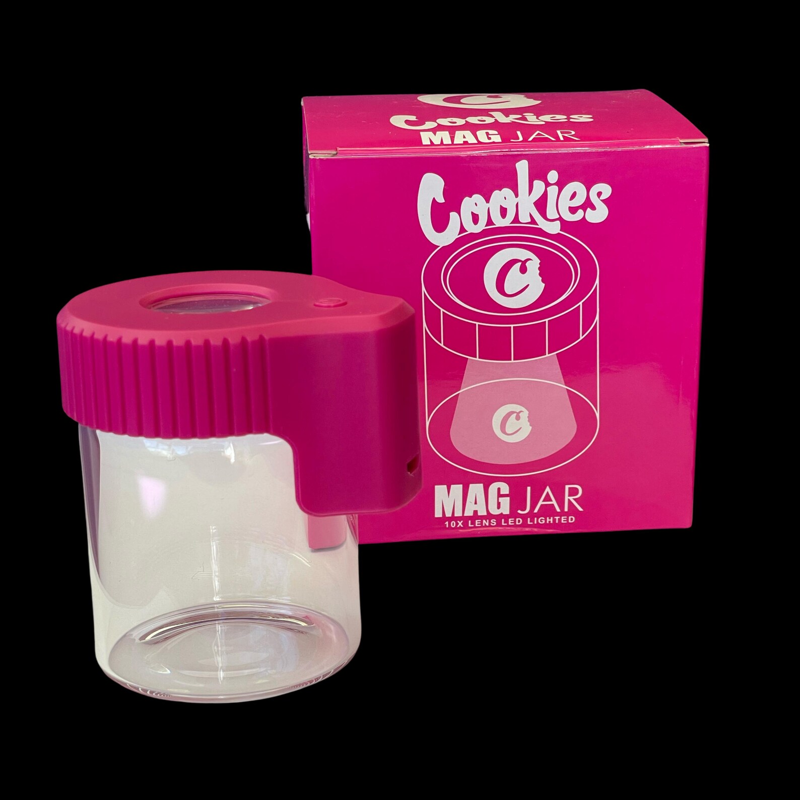 Cookies Jar (magnifying/ LED/ Smell Proof) Stash Jar - Etsy UK
