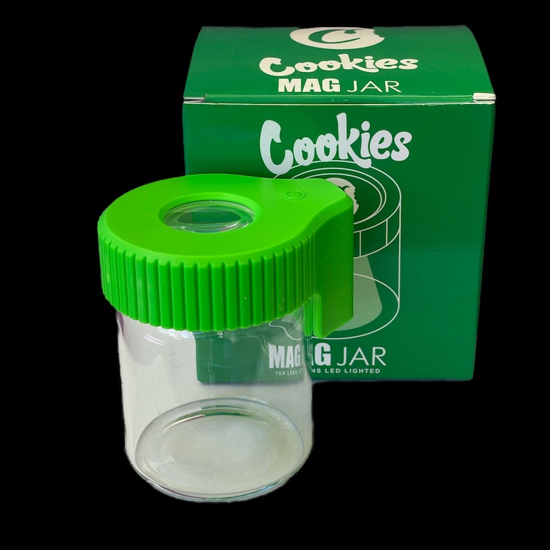 Cookies Jar (magnifying/ LED/ Smell Proof) Stash Jar - Etsy UK
