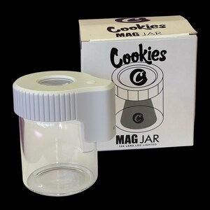 Cookies Jar (magnifying/ LED/ Smell Proof) Stash Jar - Etsy UK