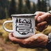 12oz Enamel Hunt More Worry Less Coffee Mug Gift for Hunter, Deer ...