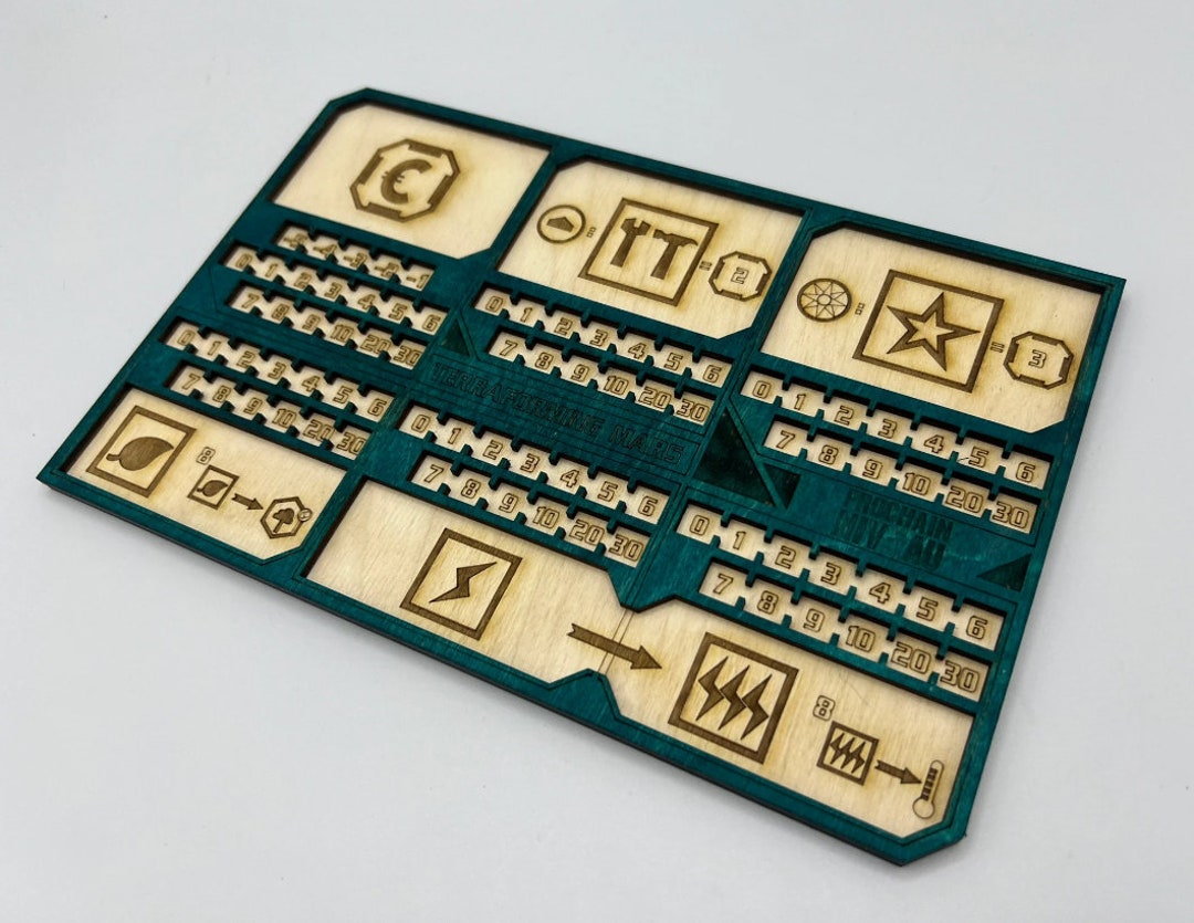 Terraforming Mars Player Board - Dashboard Laser Cut - Etsy UK
