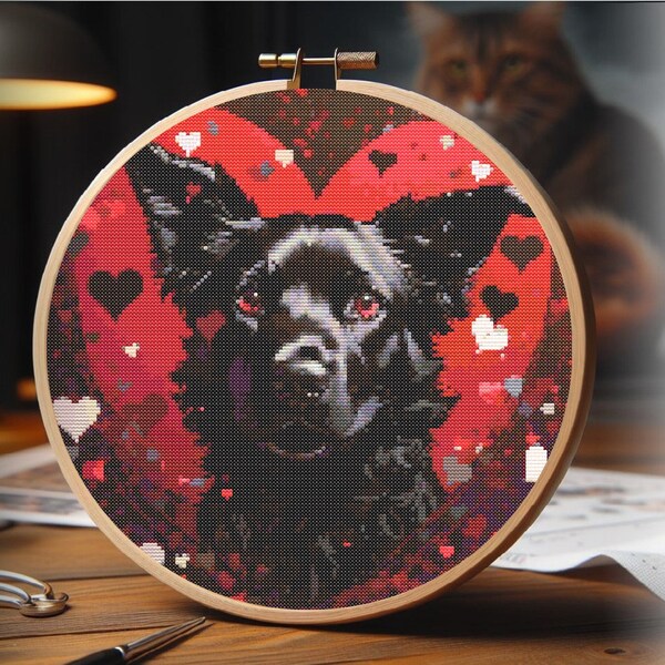 Dog Cross Stitch - Etsy