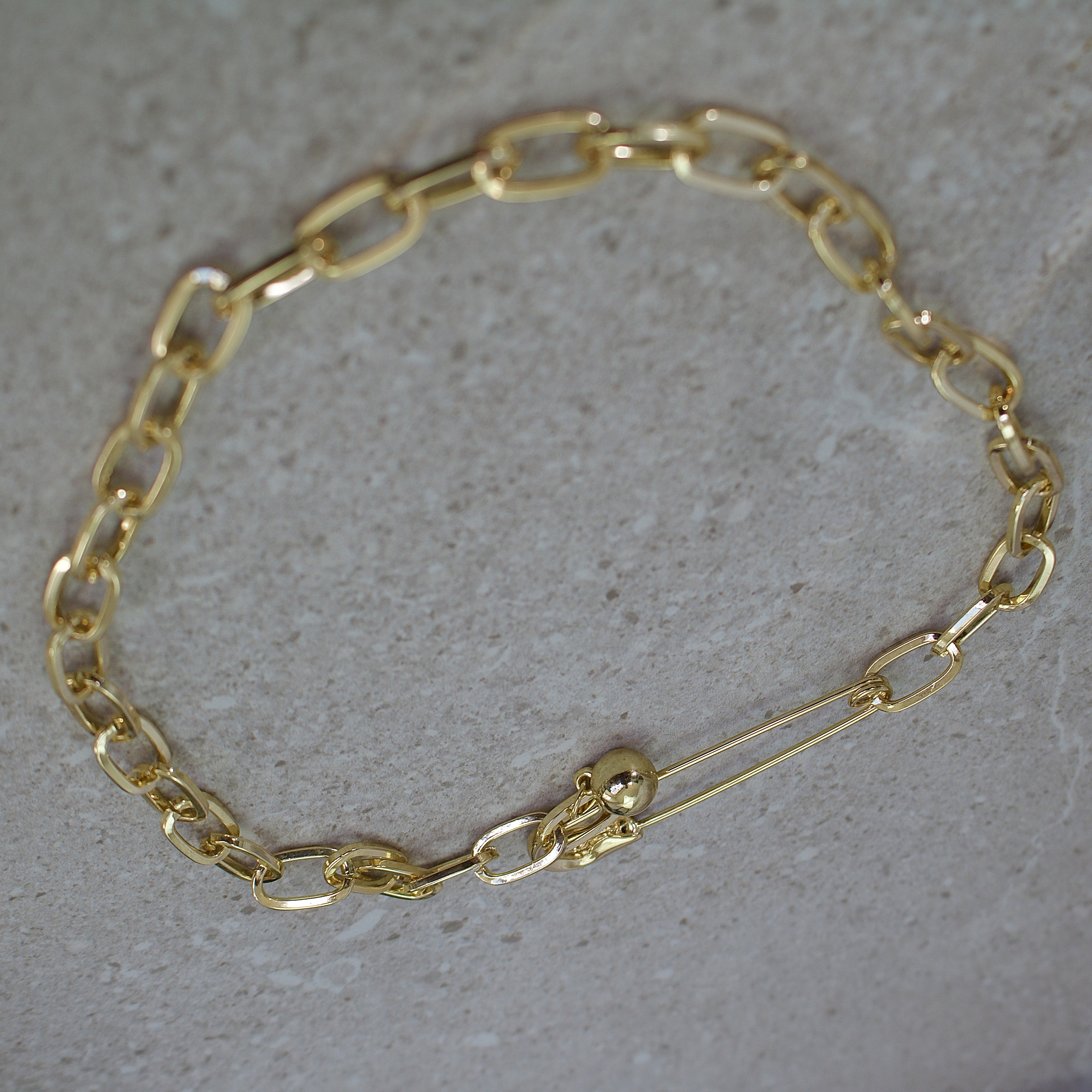 Safety Pin Necklace, Gold Safety Pin Pendant, Silver Oversized ...