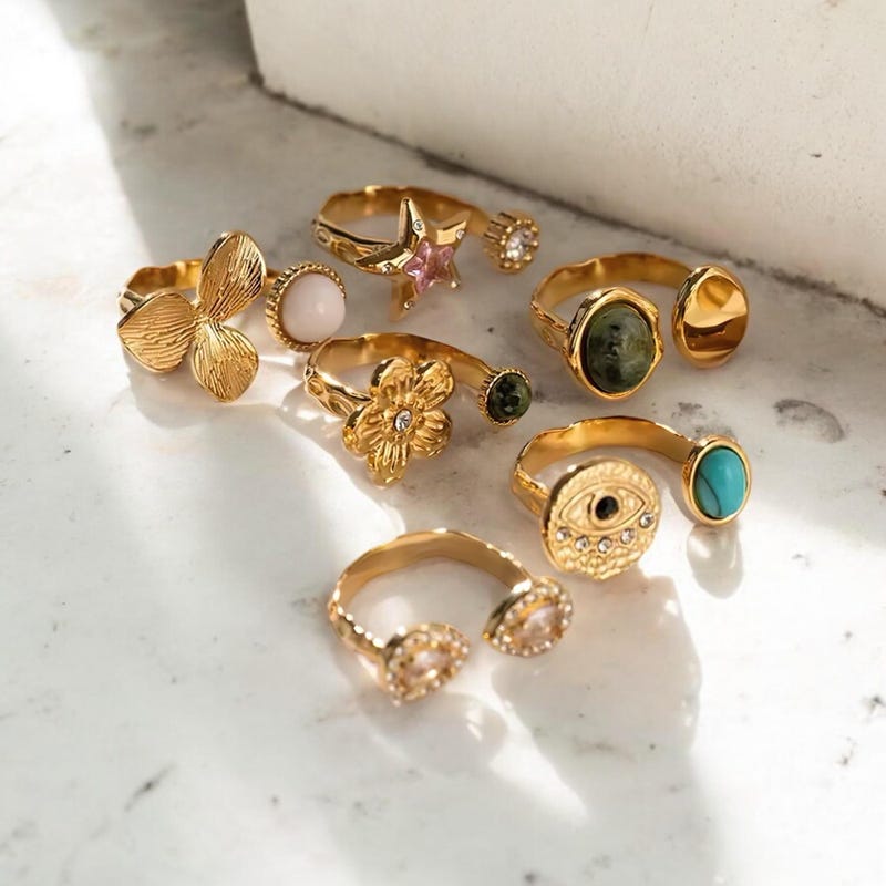 Chunky Gold Ring - Etsy