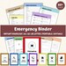 Just in Case Binder Printable Emergency Binder Fillable PDF What If ...