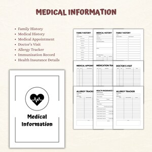 Emergency Binder Planner Fillable Printable PDF, Life Binder, What If ...