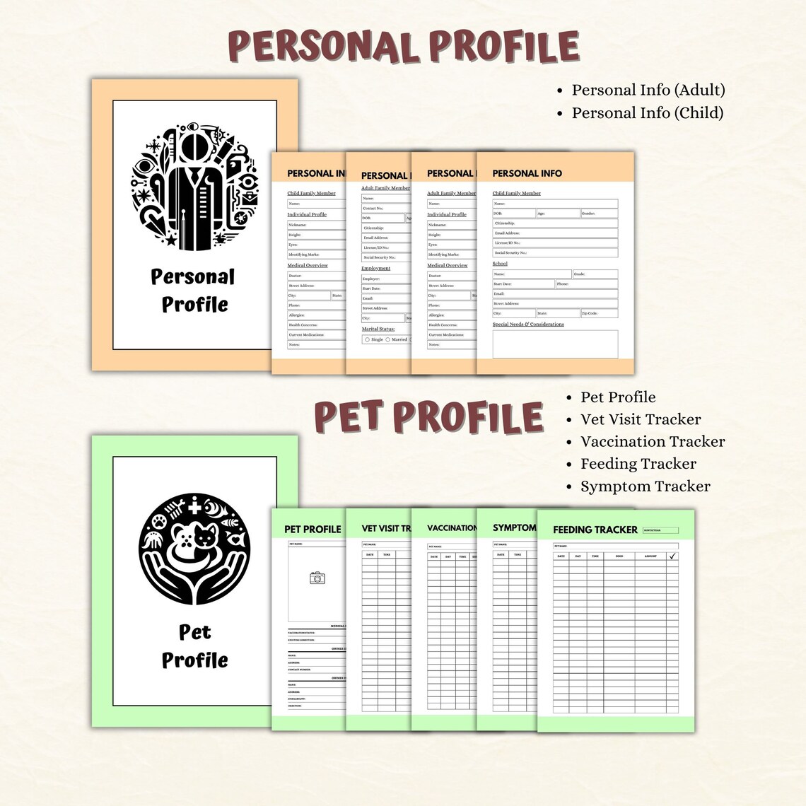 Just in Case Binder Printable Emergency Binder Fillable PDF What If ...