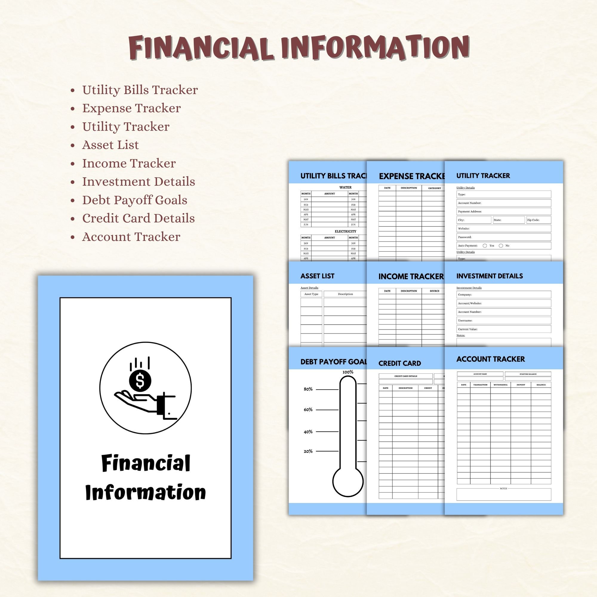 Just in Case Binder Printable Emergency Binder Fillable PDF What If ...
