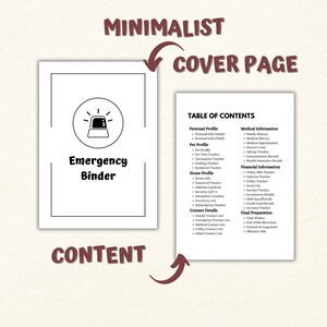 Emergency Binder Planner Fillable Printable PDF, Life Binder, What If ...