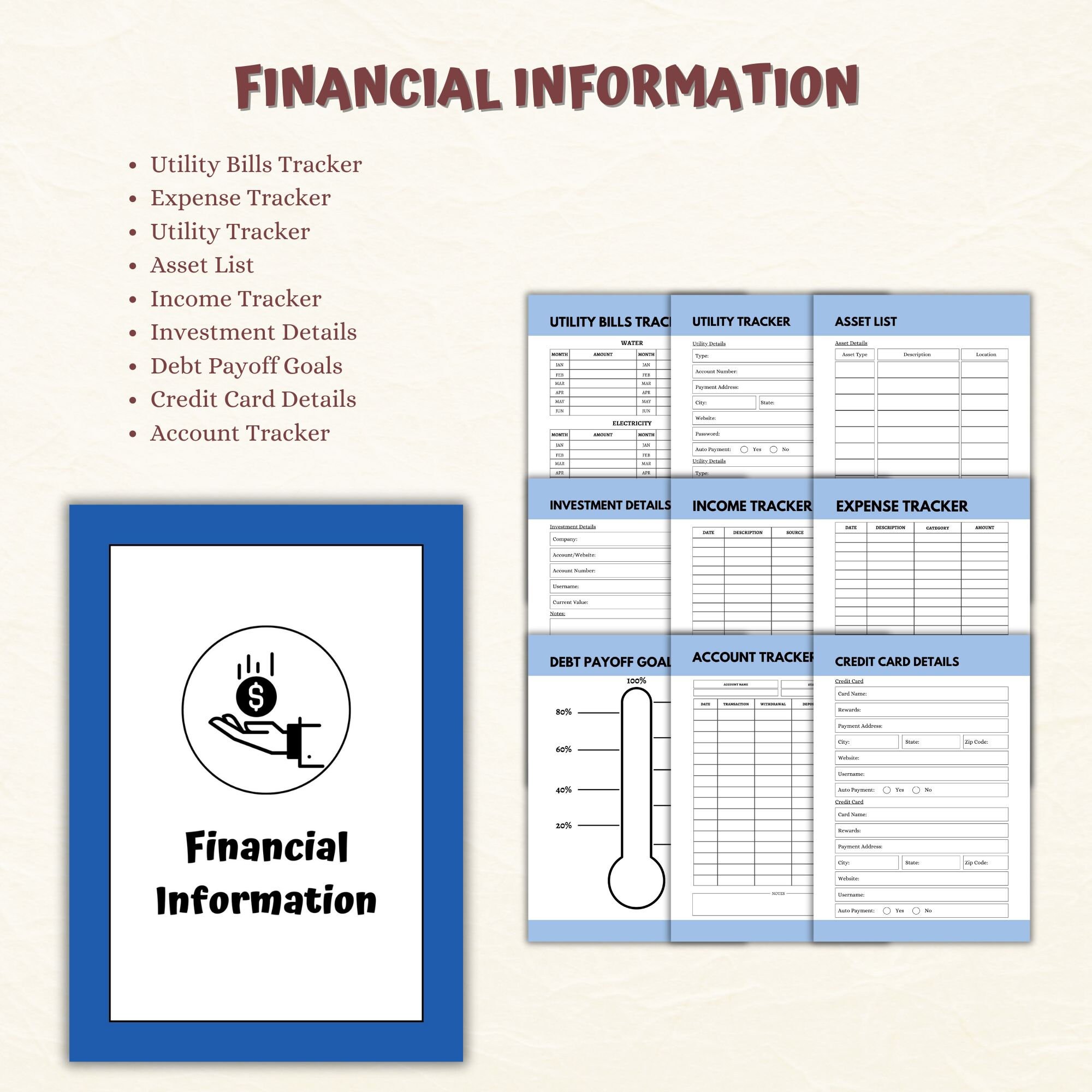 Just in Case Binder Printable Emergency Binder Fillable PDF What If ...