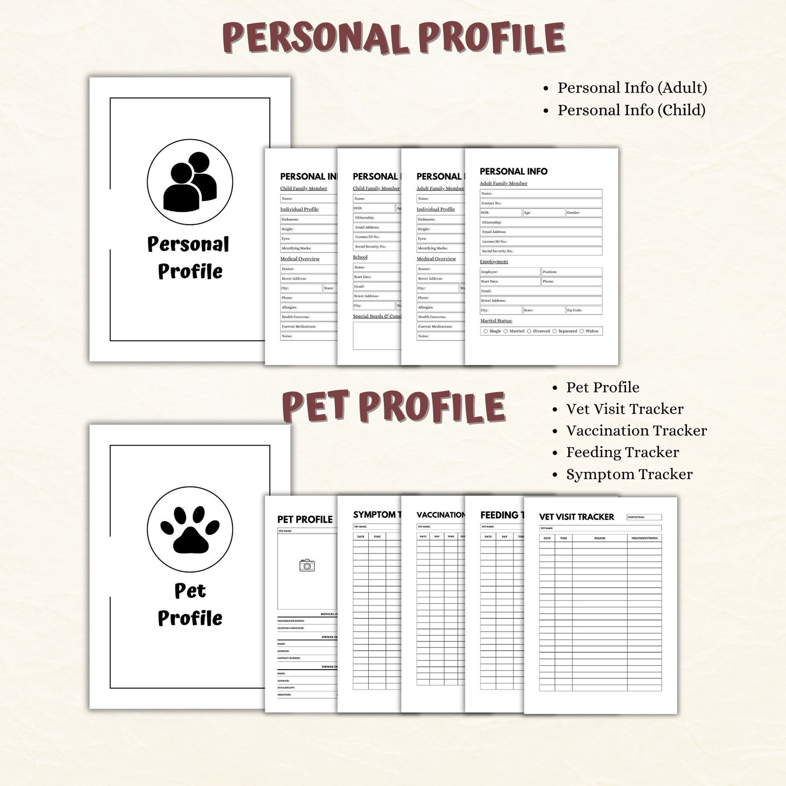 Just in Case Binder Printable Emergency Binder Fillable PDF What If ...