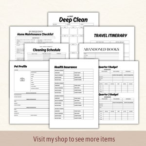 Just in Case Binder Printable Emergency Binder Fillable PDF What If ...