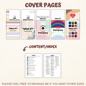 Emergency Binder Printable, Emergency Planner Binder, in Case of ...