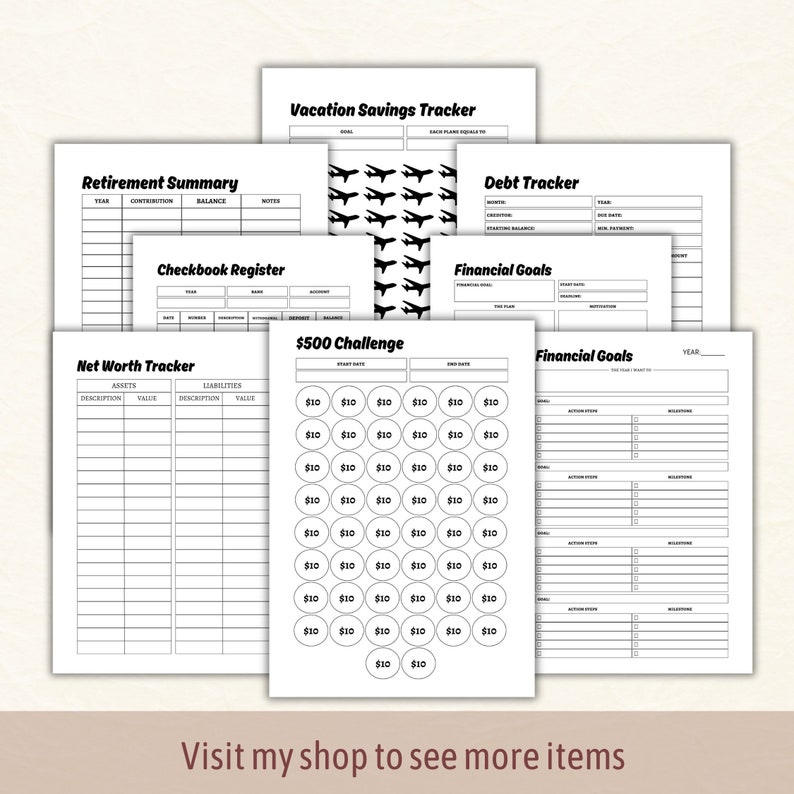 Budget Finance Planner Bundle Printable Digital Budget Journal for iPad ...