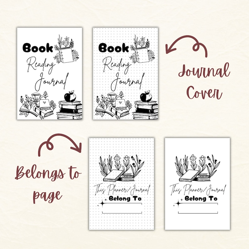 Book Review Template Printable,a5 Journal Reading Review Page,reading ...