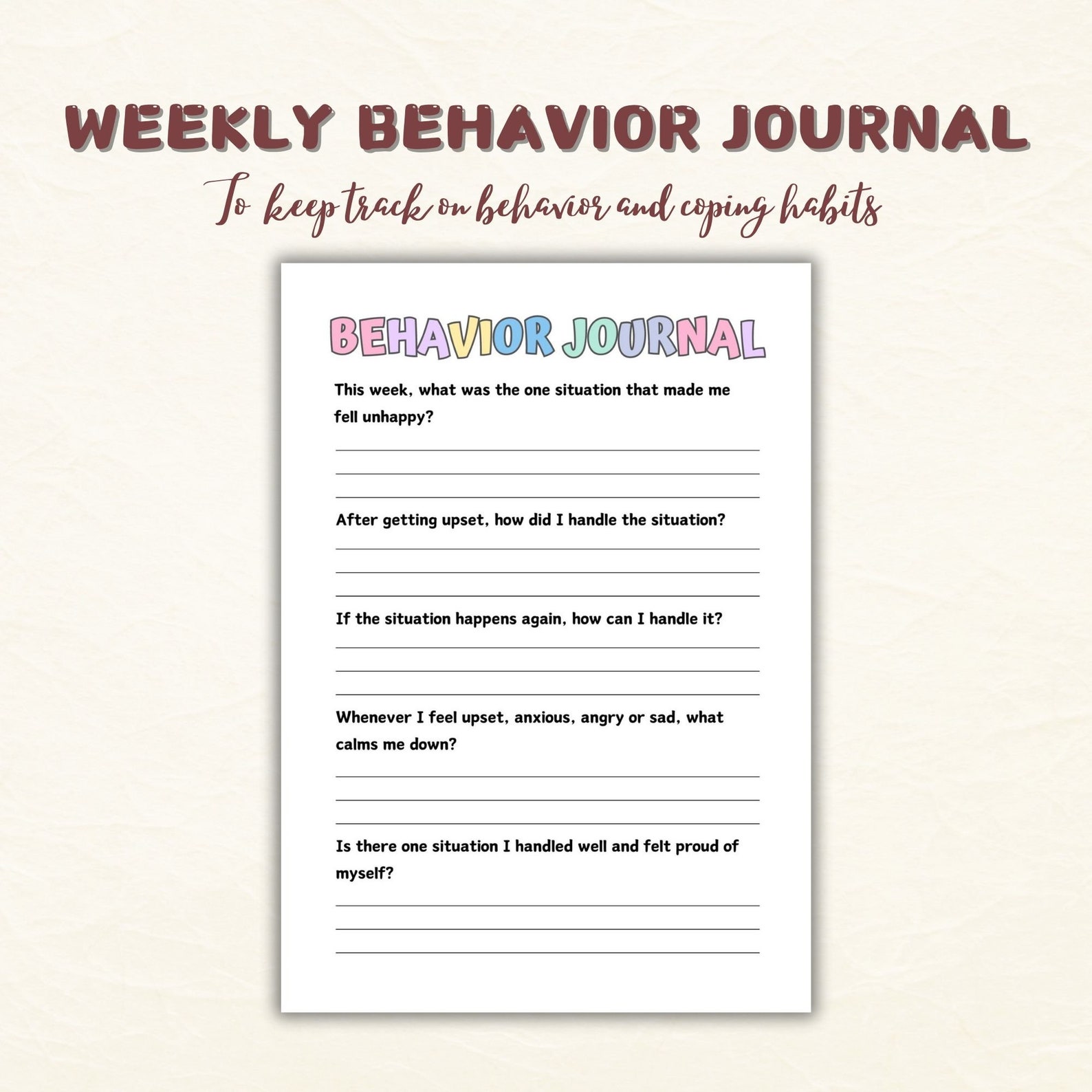 Behavior Chart Bundle for Kids | Good Behavior Checklist, Toddler ...