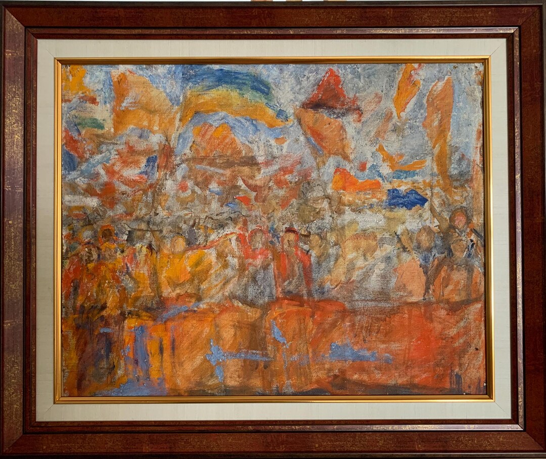 Gribok D,bright Expressionism Painting "study for Painting Orange ...