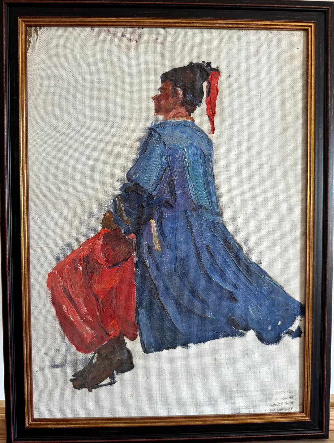 Gribok D, Bright Expressionist Oil Painting "sketch of a Cossack for a ...