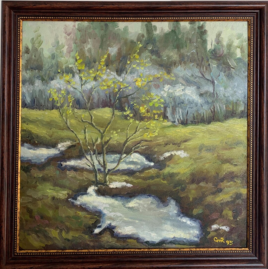 Bright Expressionism Oil Painting "spring Has Come" Original Vintage ...