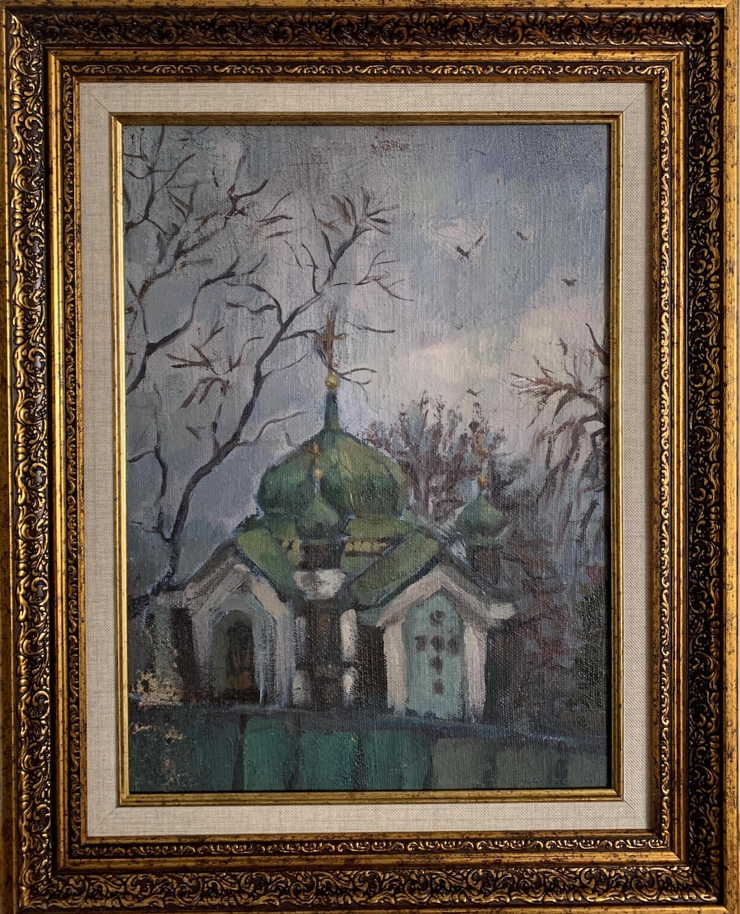 Bright Expressionism Oil Painting "orthodox Church on Podil in Kyiv ...