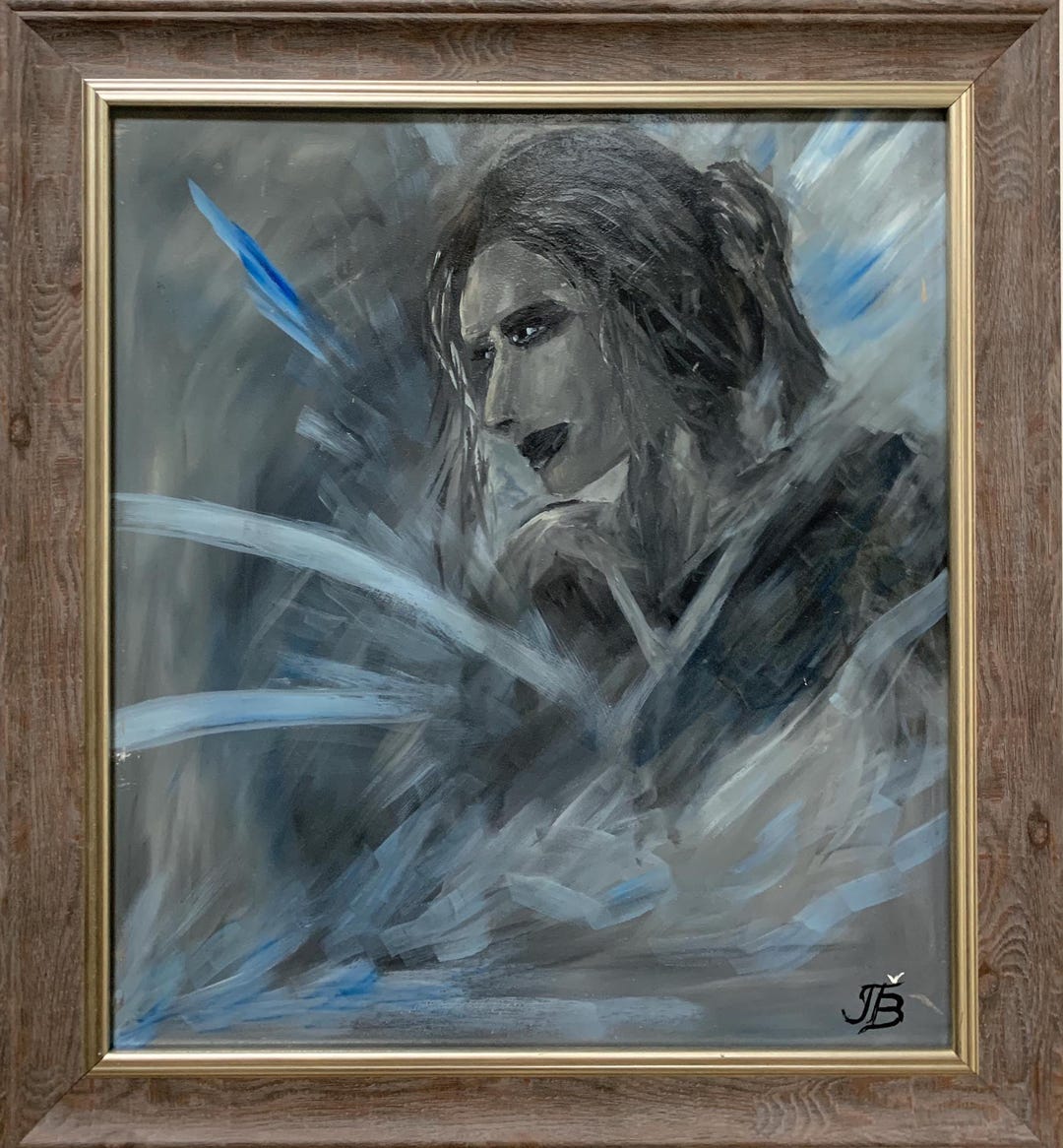 Bright Expressionism Oil Painting "loneliness and Resentment", Original ...