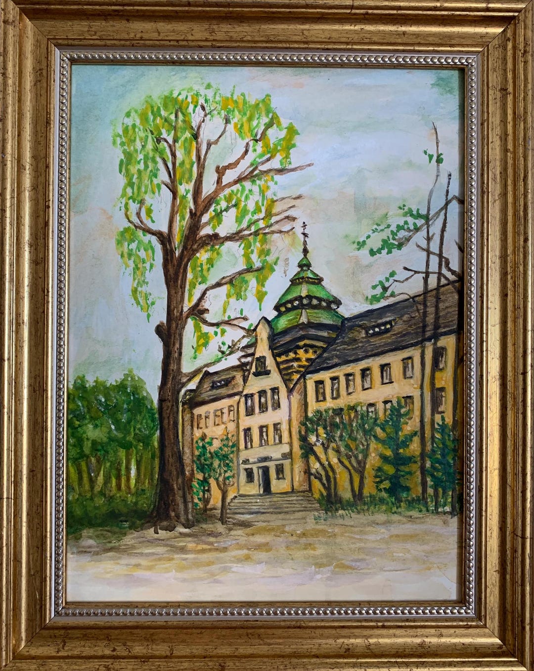 Bright Impressionism Watercolor Painting "lviv University" Original ...