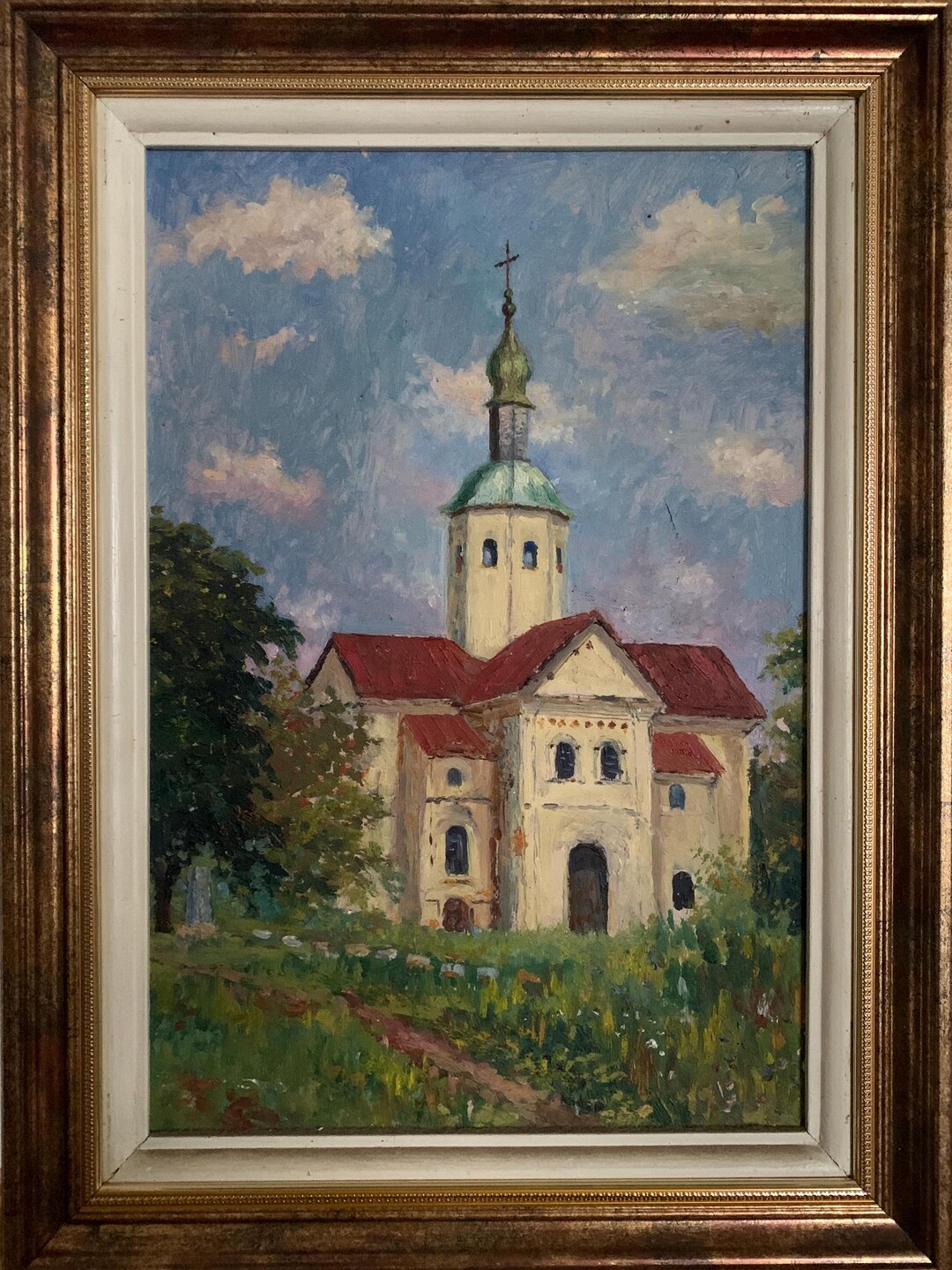 Kharchenko V., Bright Expressionism Oil Painting "old Church" Original ...