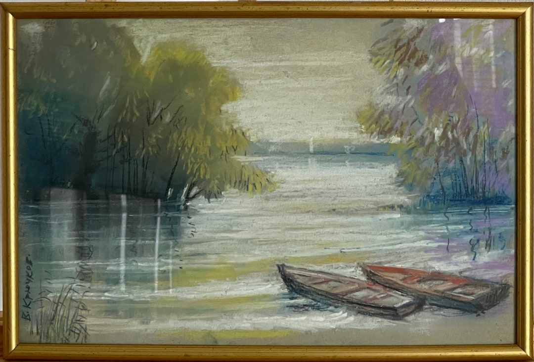 Kryuchkov V., Bright Pastel Painting in the Style of Impressionism ...