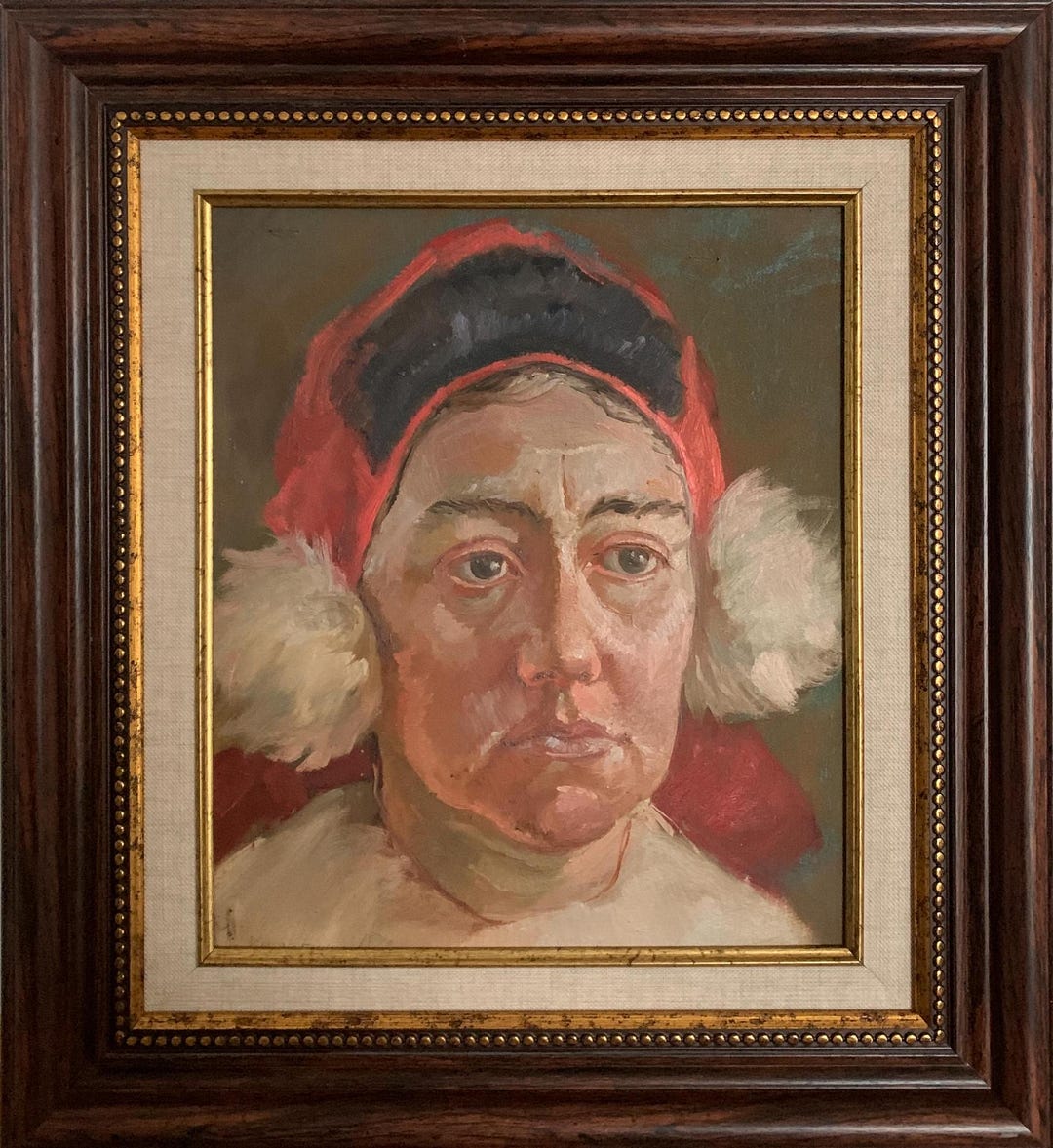 Volkova Nina, Bright Expressionism Painting "portrait of a Girl in a ...