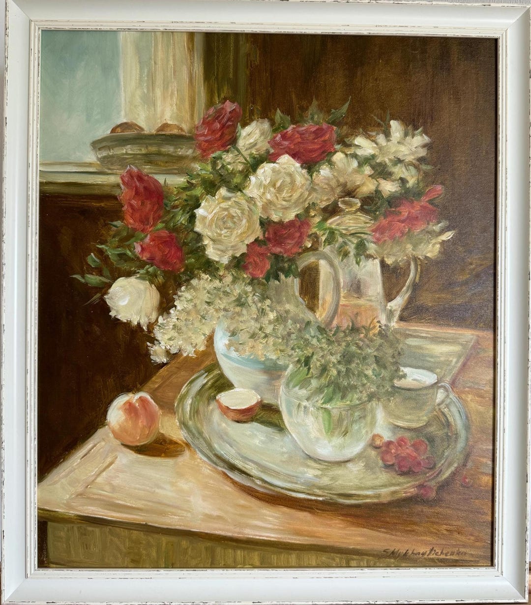 Mikhailichenko S.,impressionist Oil Painting "my Summer Morning in the ...