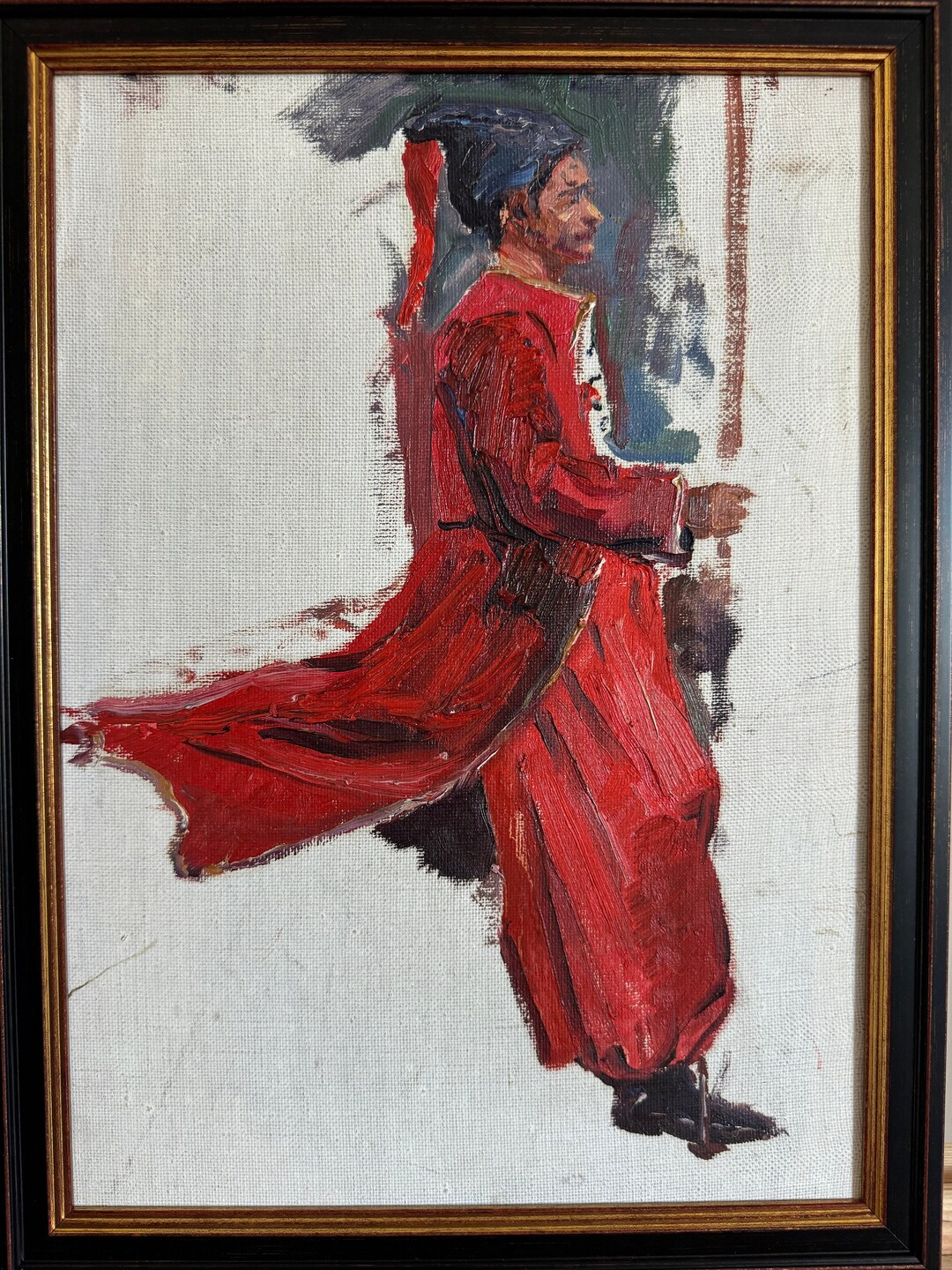 Gribok D, Bright Expressionist Oil Painting "sketch of a Cossack for a ...