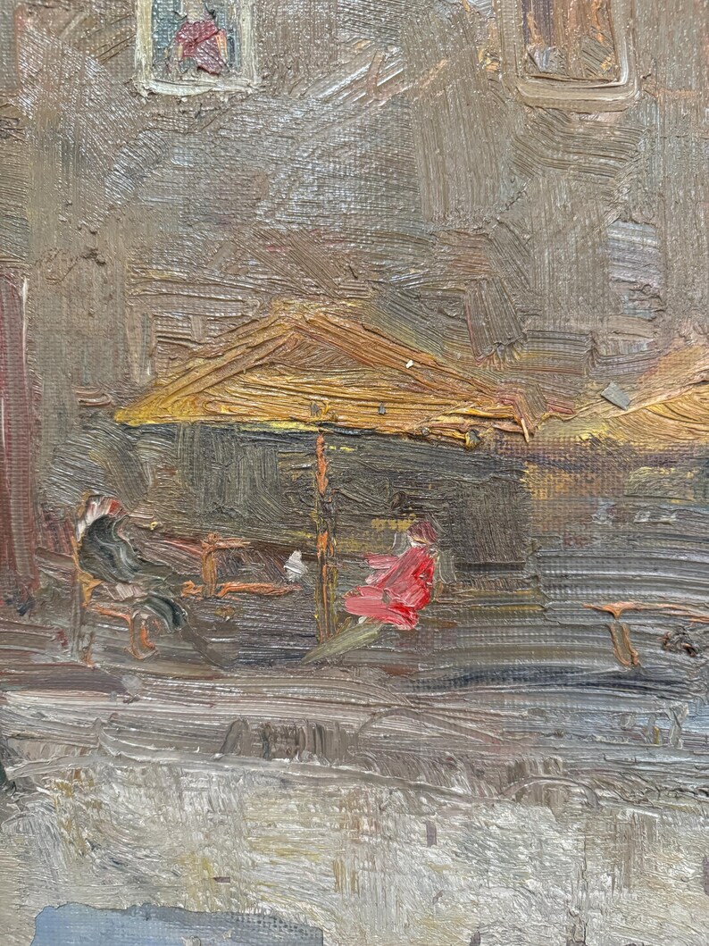 Vintage Oil Painting"old Kyiv" Oil Painting, Soviet Ukrainian ...